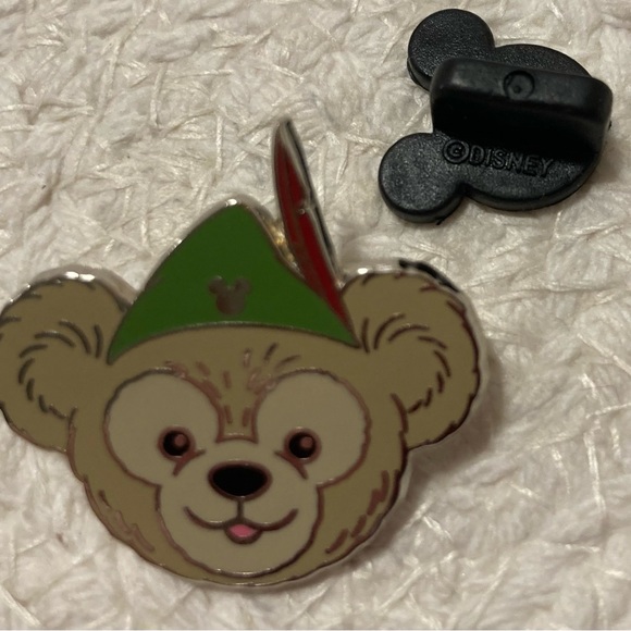 Disney | Accessories | Peter Pan Disney Parks Pin Trading Duffy Bear ...